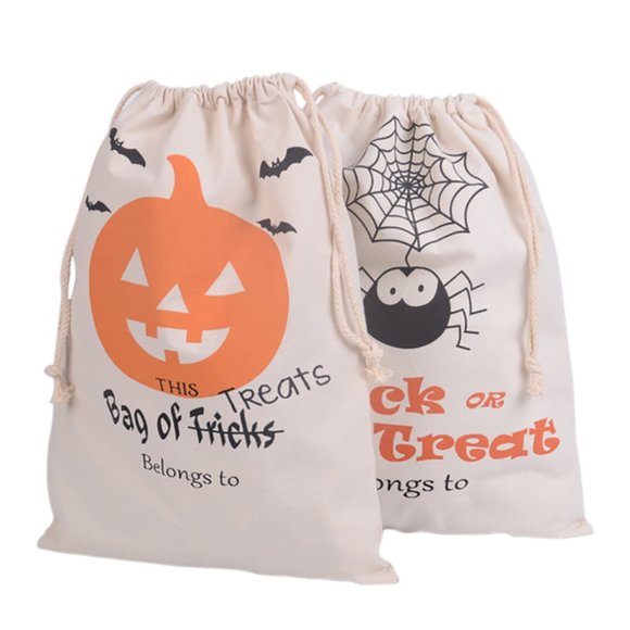 Halloween | Holiday | Halloween Trick Or Treat Canvas Bag Candy Holder ...